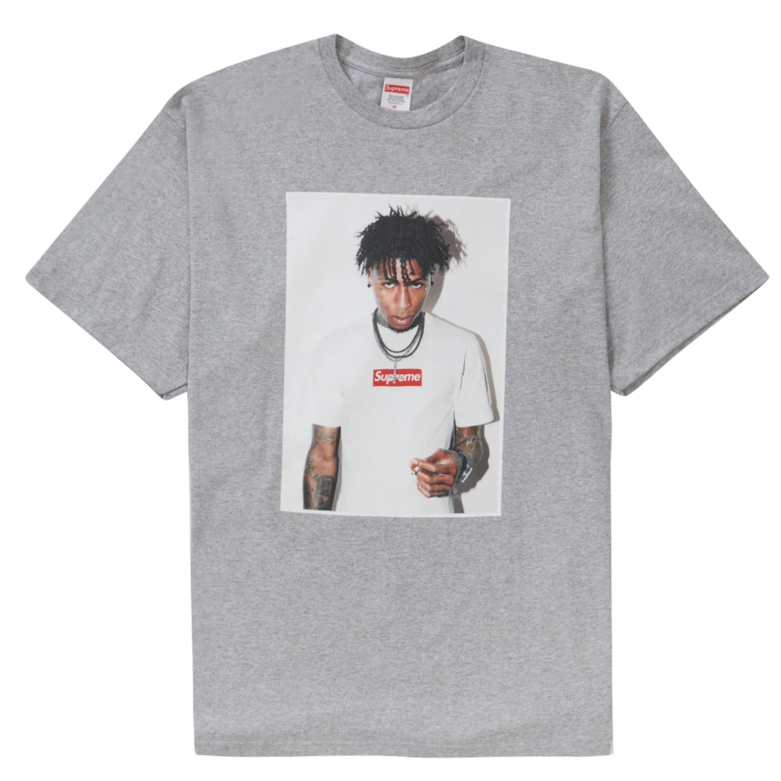 Supreme NBA Youngboy Tee Grey | Heat Archive Columbus