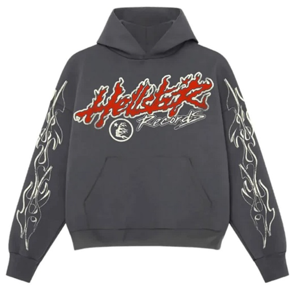 Hellstar Records Hoodie Faded Black | Heat Archive Columbus