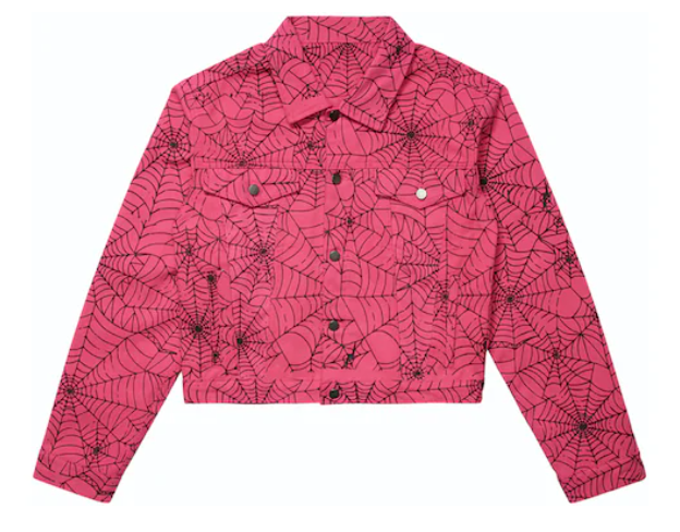Spider Pink AOP Trucker Jacket | Heat Archive Columbus