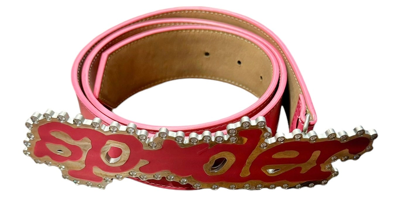 Sp5der “SP5DER” Pink Belt | Heat Archive Columbus